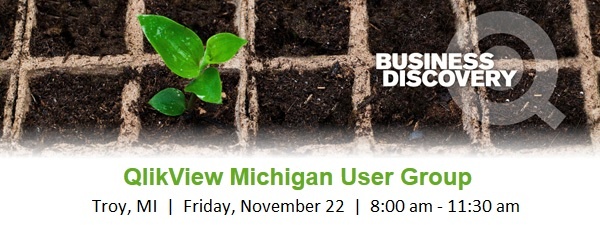 WIT to host the QlikView Michigan User Group, November 22 in Troy